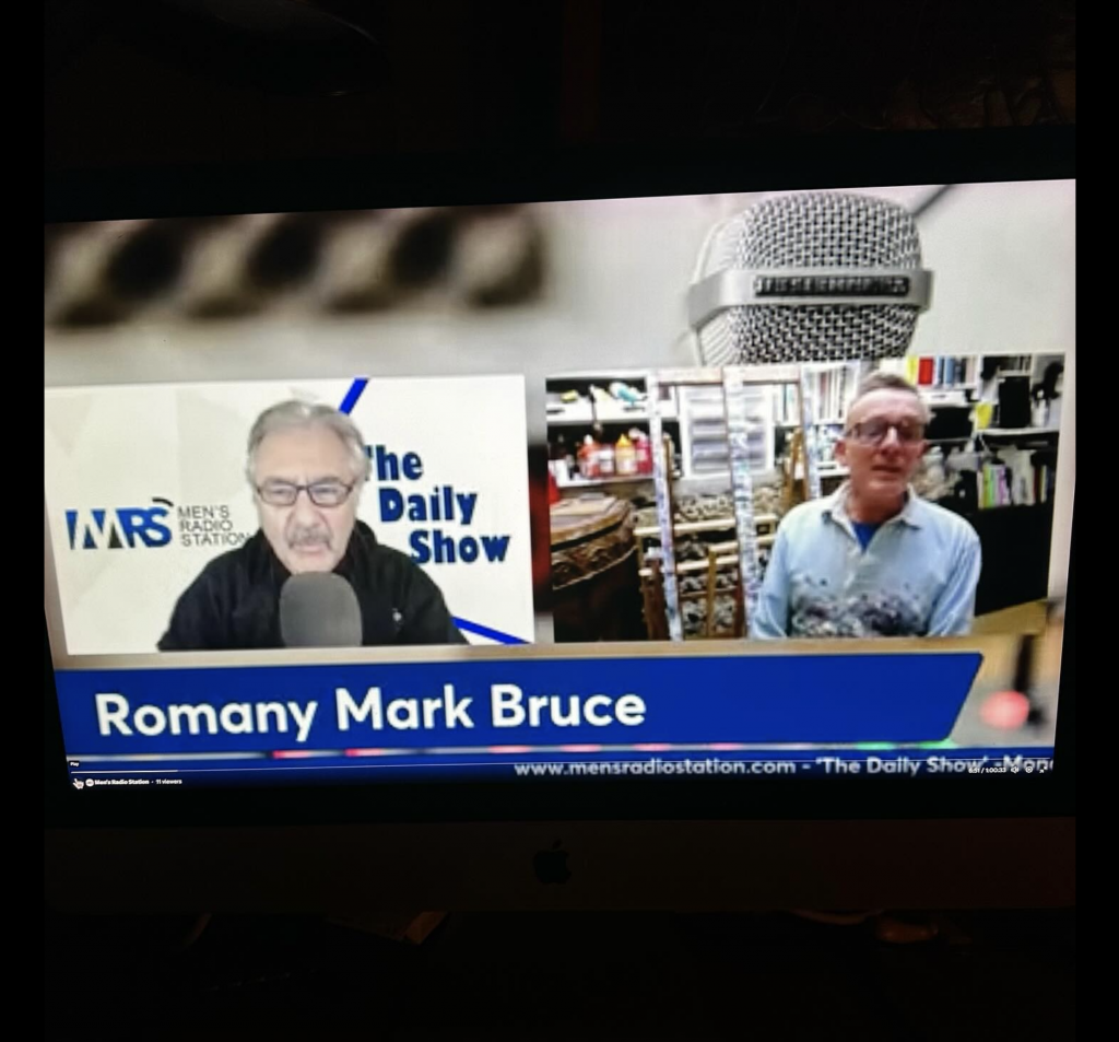 Radio interview with Russ Kane 27th November 2023 - Mens Radio - Romany Mark Bruce